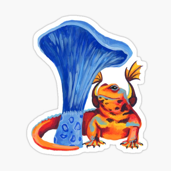 "Uromastyx | Indigo Milk Cap" Sticker for Sale by VivianRosalee | Redbubble