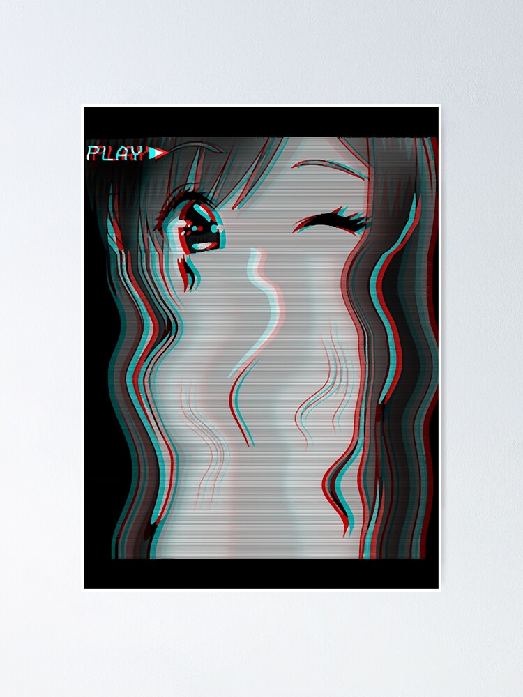 "Sad Anime Girl Eboy Egirl Harajuku Vaporwave Otaku " Poster for Sale ...
