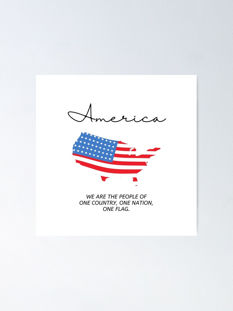 "We are the people of one country, one nation, one flag." Poster for ...
