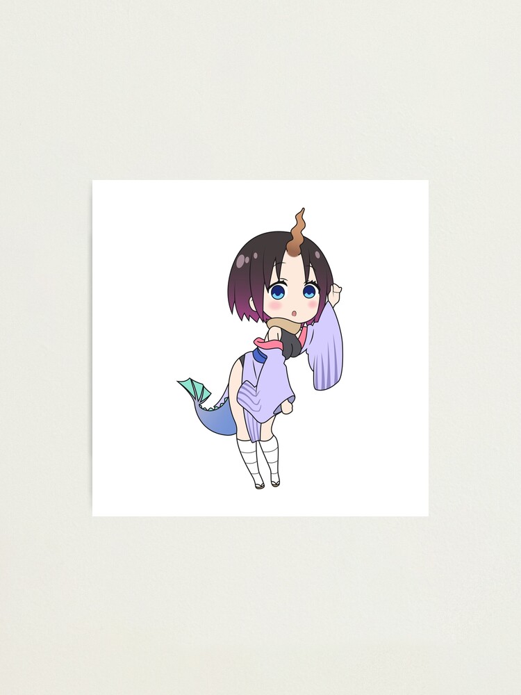 "Miss Kobayashi's Dragon Maid Elma Chibi" Photographic Print for Sale ...