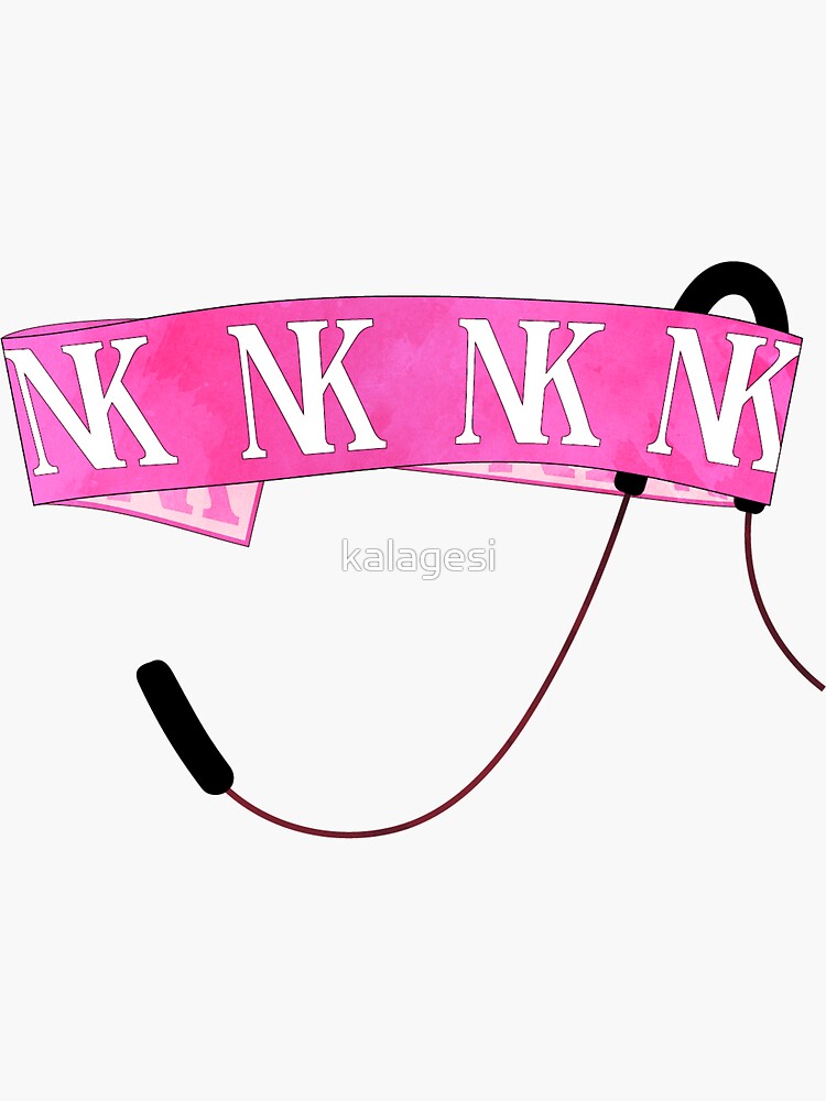 "coxswain headset pink tie-dye " Sticker for Sale by kalagesi | Redbubble