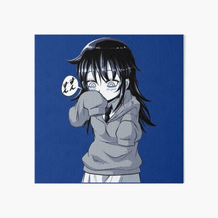 "Tomoko Manga icons watamote blue" Art Board Print for Sale by ...