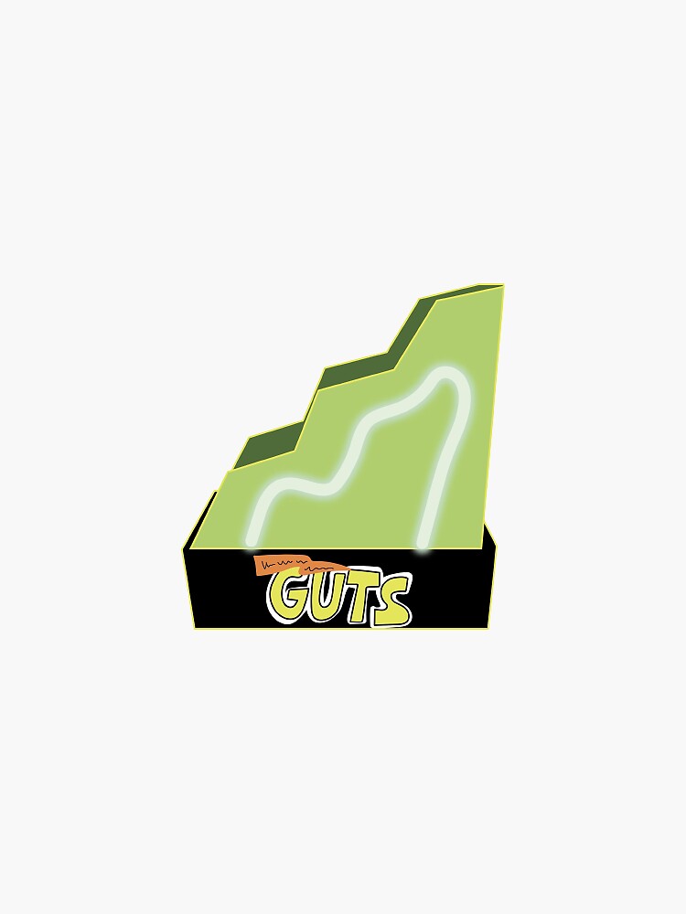 "Aggro Crag Nickelodeon GUTS 90s Nostalgia Sticker" Sticker by ...