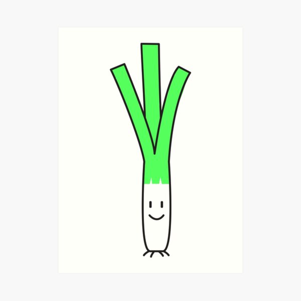 "Cute Scallion Digtal Art | Green Onion Digital Art | Dae-pa | Korean ...