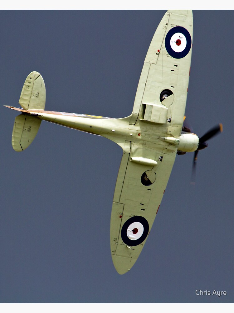 "Supermarine Spitfire Eliptical Wing" Sticker by criso | Redbubble