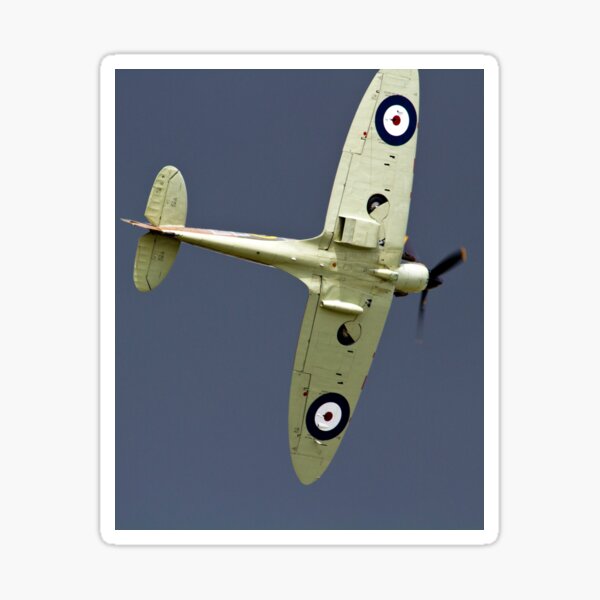 "Supermarine Spitfire Eliptical Wing" Sticker by criso | Redbubble