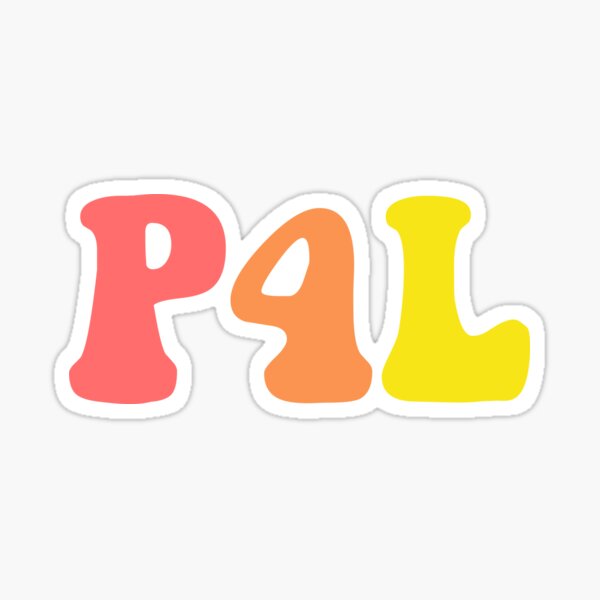 "P4L" Sticker for Sale by sagesharp | Redbubble