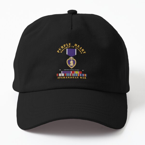 "Purple Heart - WIA w Afghanistan SVC w Purple Heart Ribbon" Cap for ...