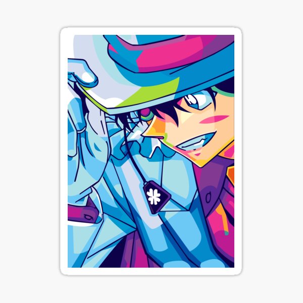 "Kaito Kid pop art" Sticker for Sale by BlueSide18 | Redbubble
