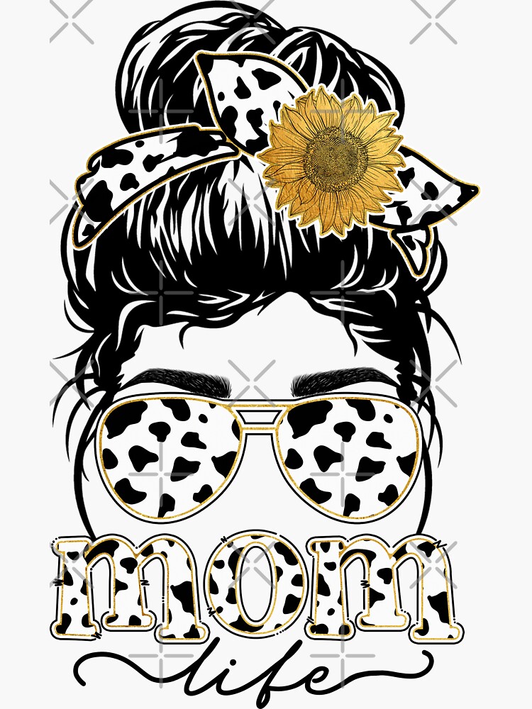 "Cow Mom Life" Sticker for Sale by Jatupong | Redbubble