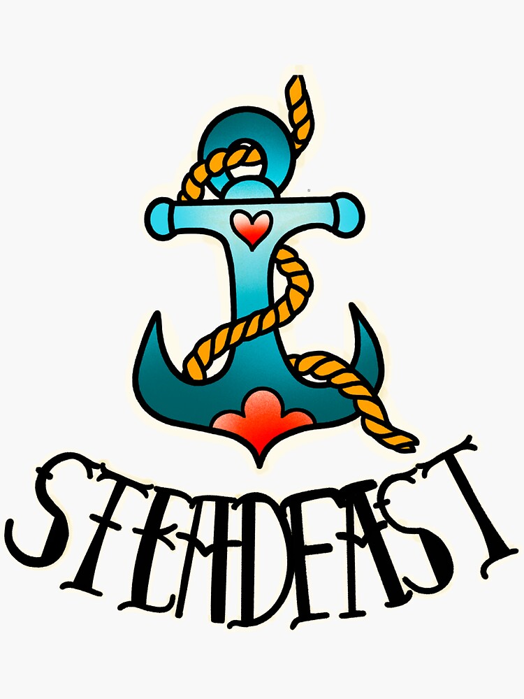 "Steadfast Anchor" Sticker for Sale by abbbykdesigns | Redbubble
