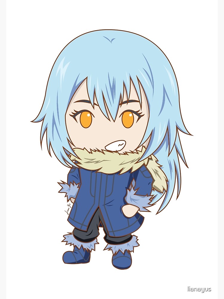 "Rimuru Tempest Chibi // Fan Art" Art Print for Sale by lianayus ...