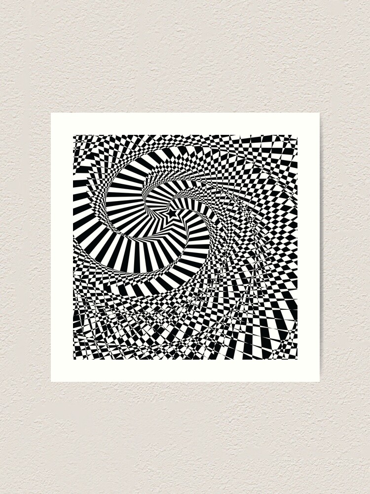 "Starburst | Optical Illusion" Art Print by BossyCatHome | Redbubble