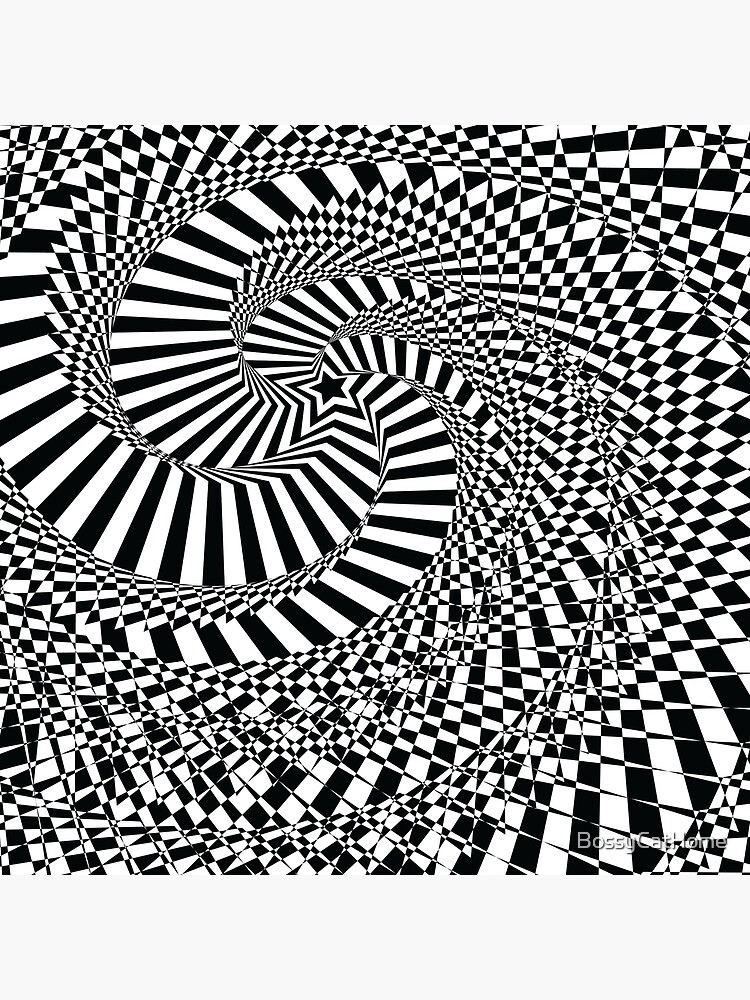 "Starburst | Optical Illusion" Art Print by BossyCatHome | Redbubble