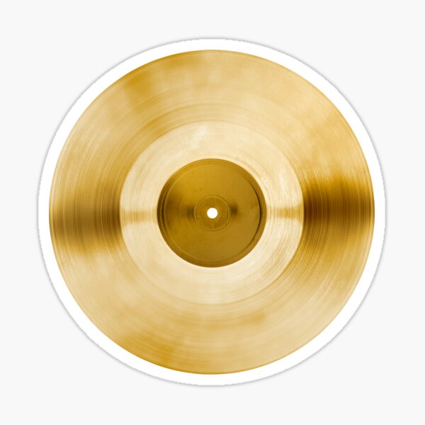 "Golden Record- Digital Art" Sticker by JJ4DESIGNS | Redbubble