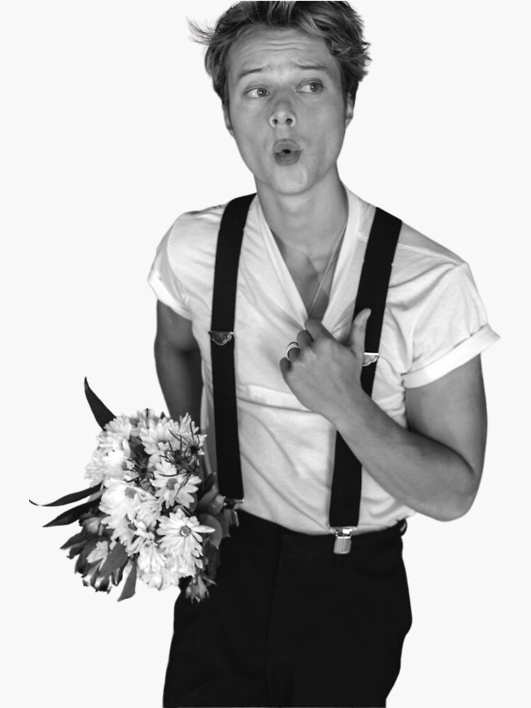 "Rudy Pankow with Flowers" Sticker for Sale by obxforever | Redbubble