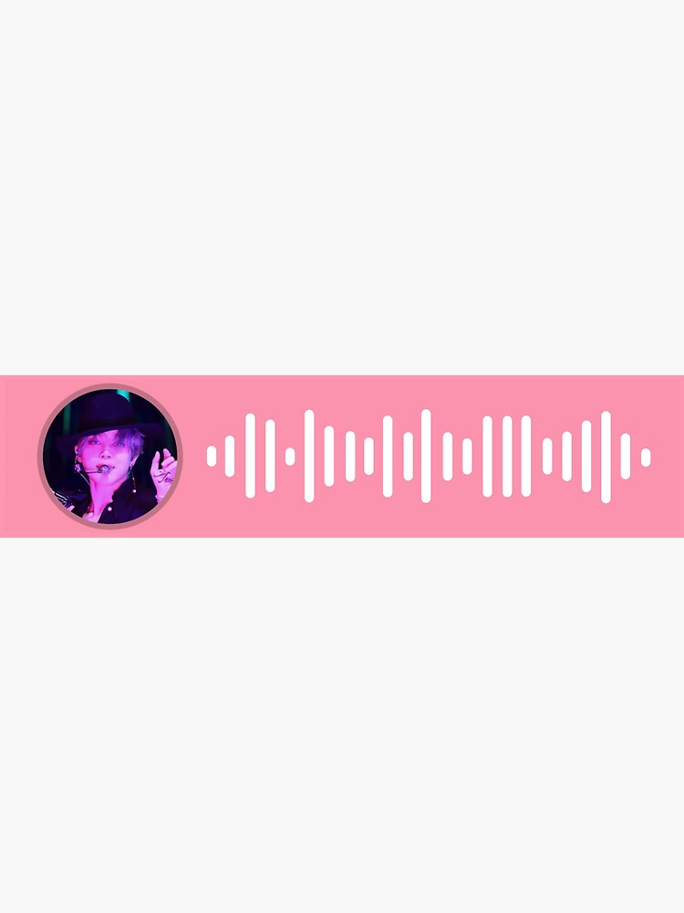"Jimin Filter Spotify Code" Sticker for Sale by HangInThereFren | Redbubble