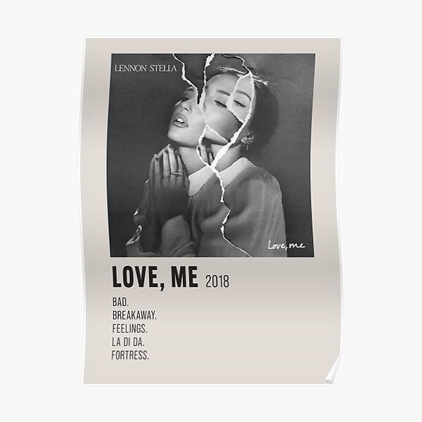 "love, me | lennon stella | aesthetic minimalist poster" by ...