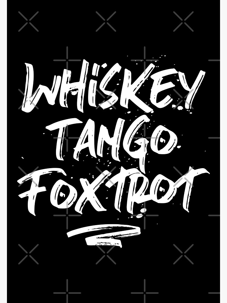 "WTF - Whiskey Tango Foxtrot Funny Pilot Phonetic Alphabet " Canvas ...