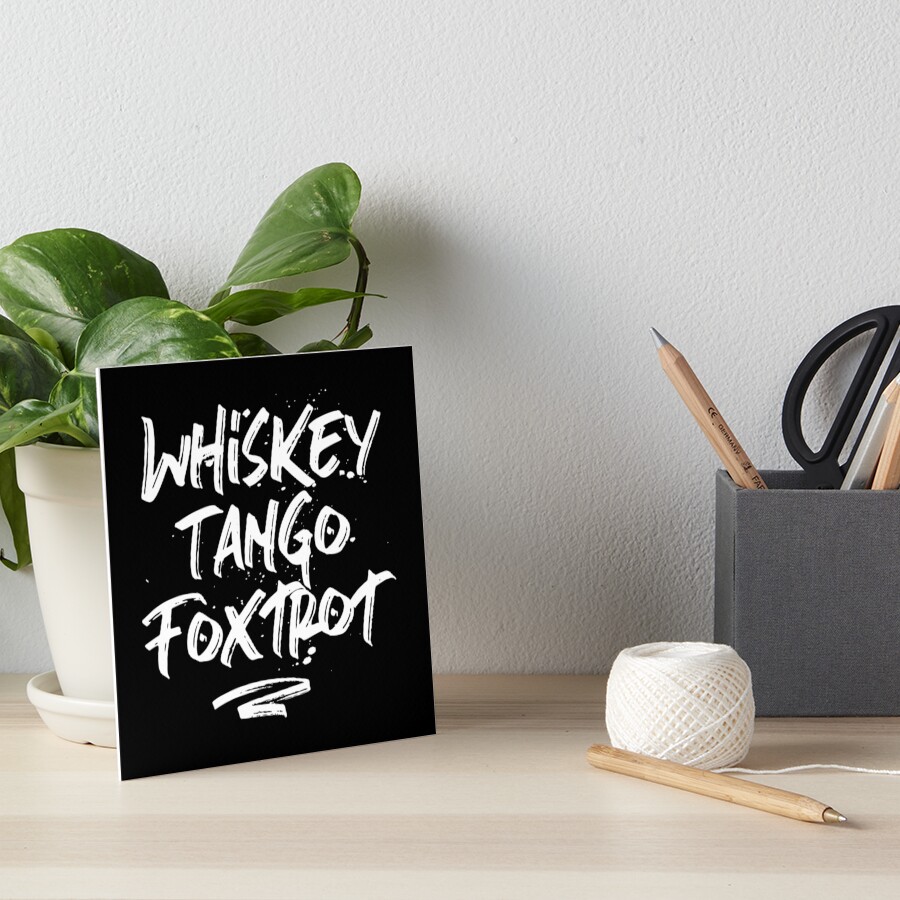 "WTF - Whiskey Tango Foxtrot Funny Pilot Phonetic Alphabet " Art Board ...