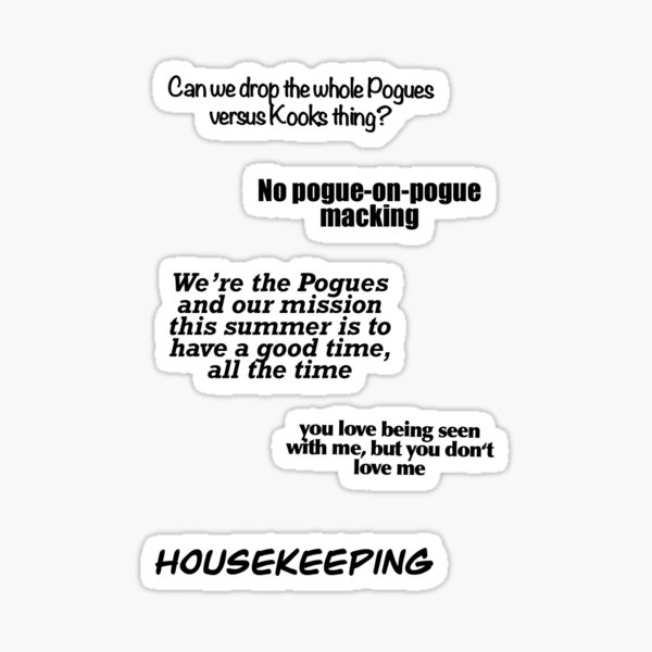 "Outer Banks quote" Sticker for Sale by janeestickers | Redbubble