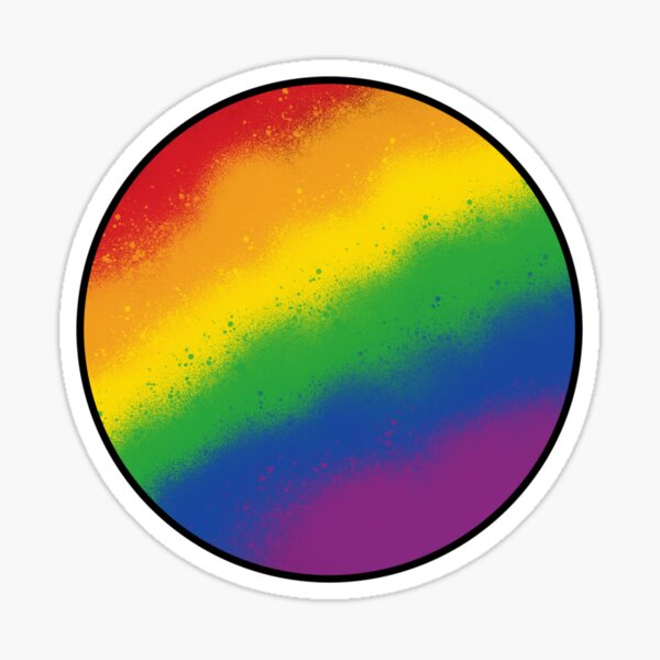 "Rainbow circle" Sticker for Sale by MCLCreations | Redbubble