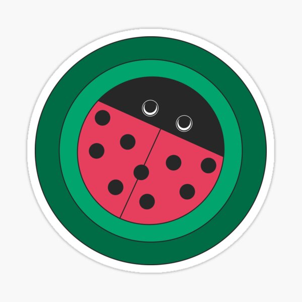 "Watermelon Ladybug" Sticker for Sale by MoePark | Redbubble
