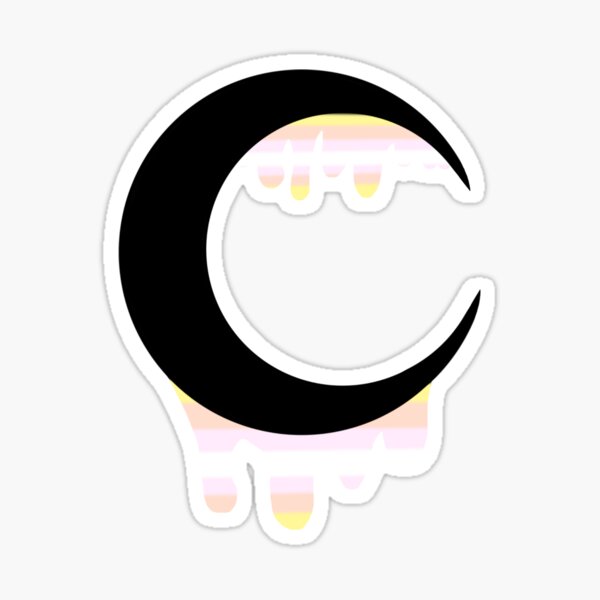 "Dripping moon Pangender " Sticker for Sale by MCLCreations | Redbubble
