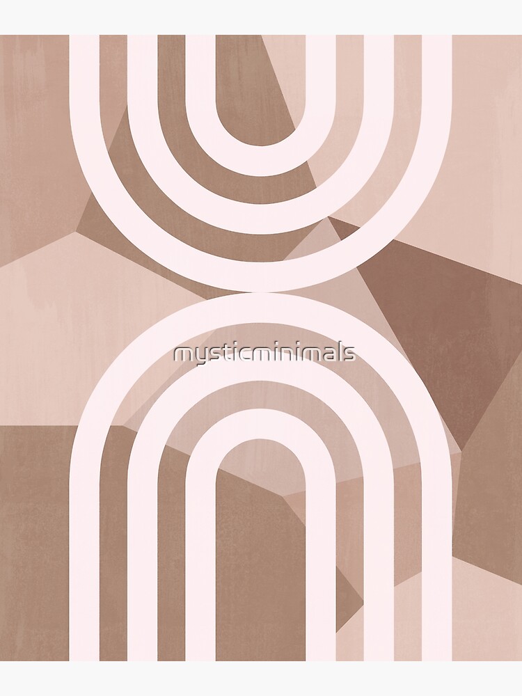 "Mid century modern rainbow" Poster by mysticminimals | Redbubble