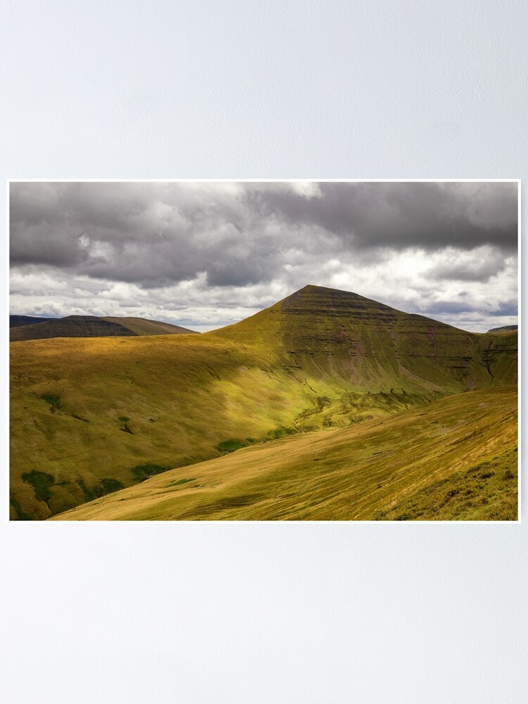 "Cribyn from Cefn Cwm Llwch" Poster by dasantillo | Redbubble