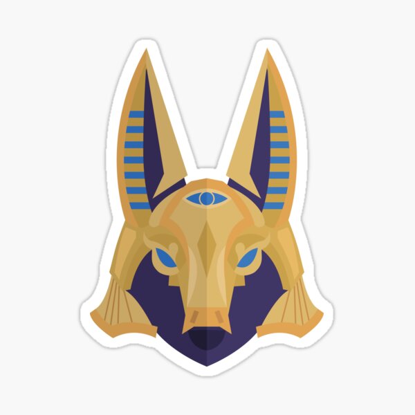 "Awakened Jackal" Sticker for Sale by TornadoTwist | Redbubble