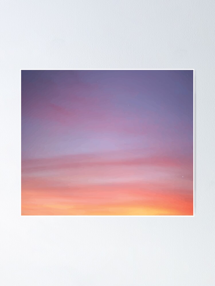 "sunset sky" Poster for Sale by azamzaki | Redbubble