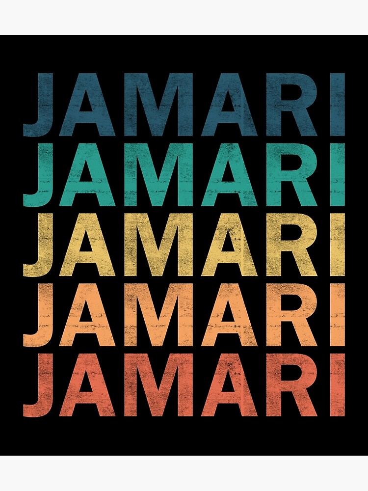 Póster «Camiseta con nombre de Jamari - Camiseta de artículo de regalo ...