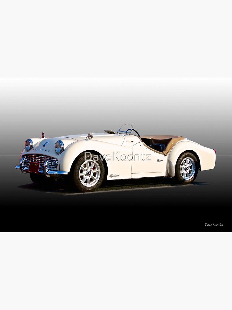 "Triumph TR3A 'Supercharged' II " Sticker for Sale by DaveKoontz ...