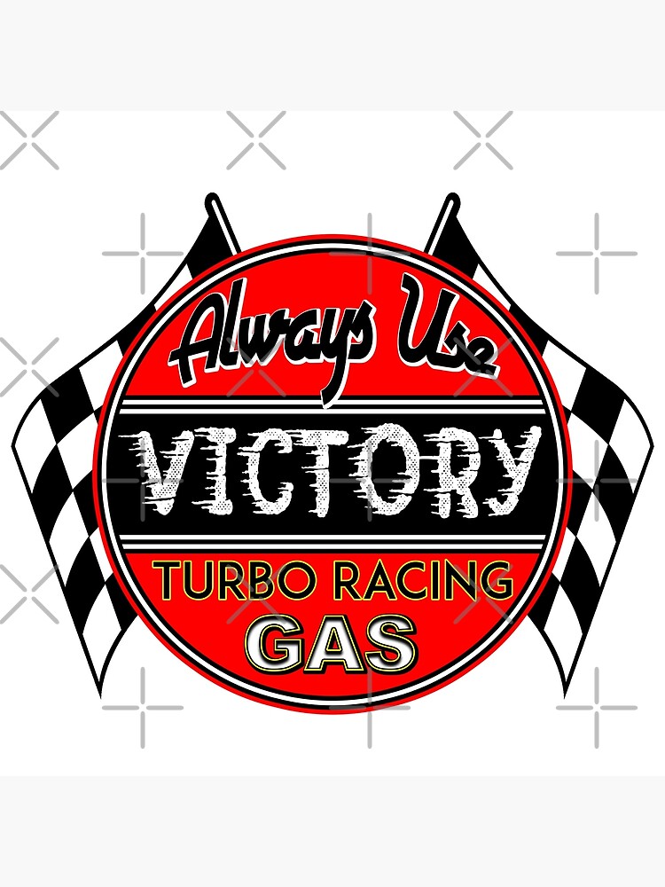 "Victory Racing Gas Fuel Vintage Auto Car Advertising Logo Hot Rods ...