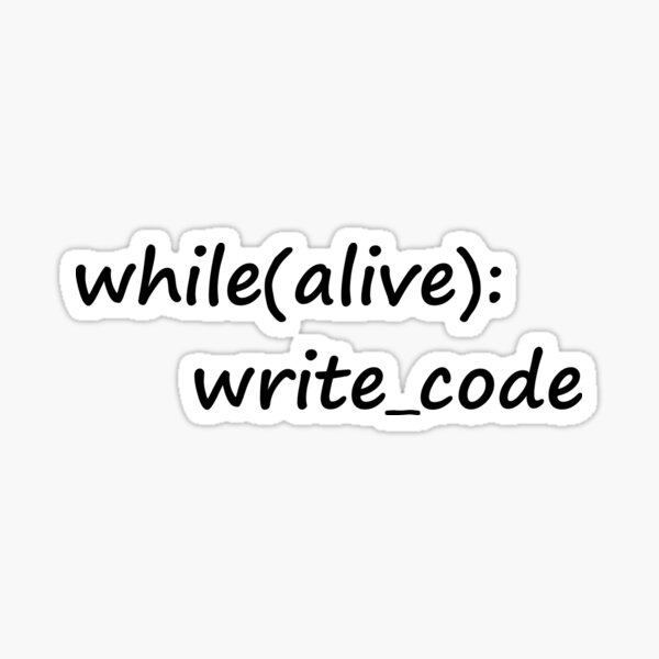 "This is a simple python program" Sticker for Sale by Ritik-Jr | Redbubble