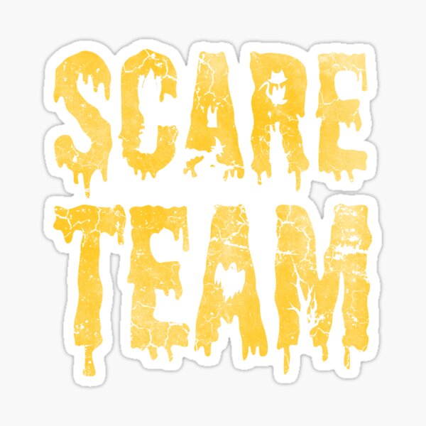 "Scare Team Halloween Costume" Sticker for Sale by frittata | Redbubble
