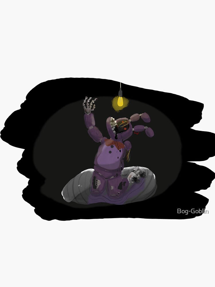 "Withered Bonnie" Sticker for Sale by Bog-Goblin | Redbubble