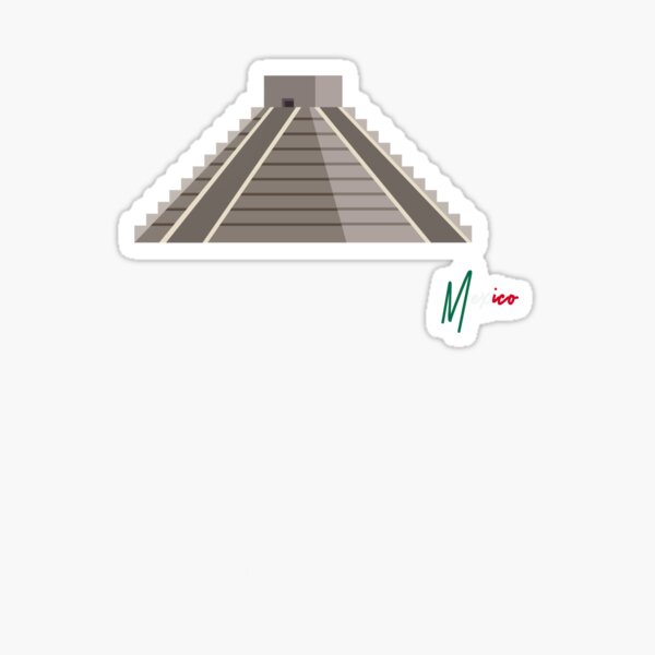 "Mexico Hispanic Latino Mayan Aztec Pyramid T-shirt" Sticker for Sale ...