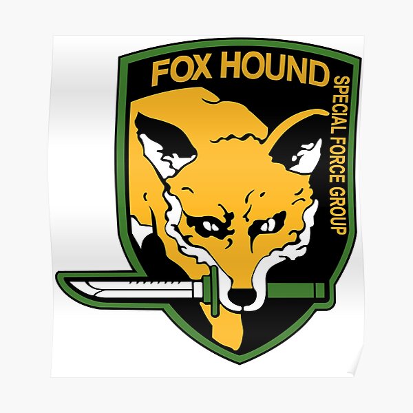 "Metal Gear Solid - FOXHOUND" Poster for Sale by SolidMetalGear | Redbubble