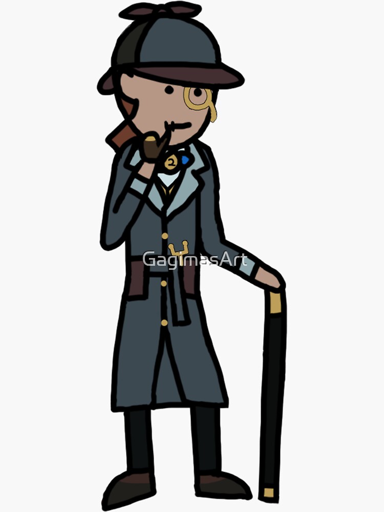"Mr. Inference Cartoon 1" Sticker for Sale by GagimasArt | Redbubble