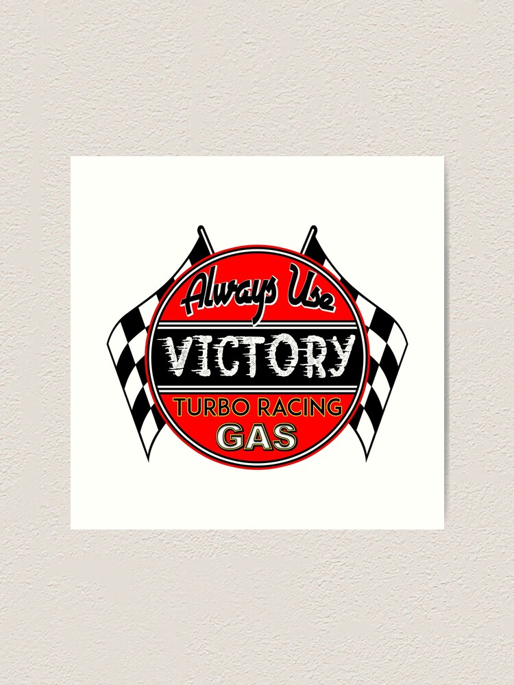 "Victory Racing Gas Fuel Vintage Auto Car Advertising Logo Hot Rods 2 ...