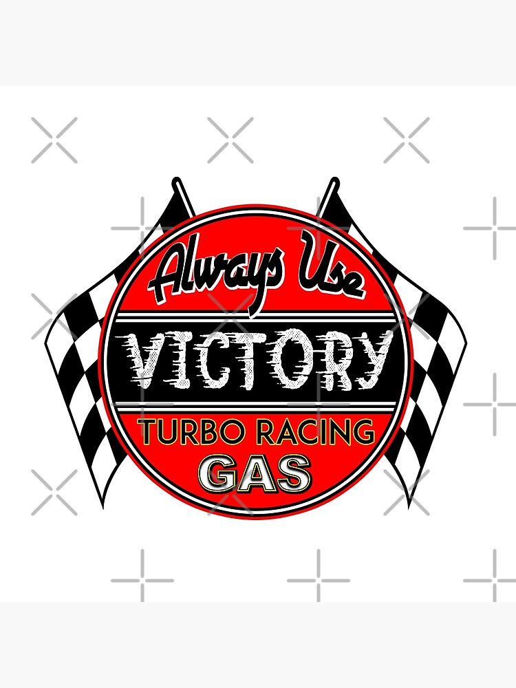 "Victory Racing Gas Fuel Vintage Auto Car Advertising Logo Hot Rods 2 ...