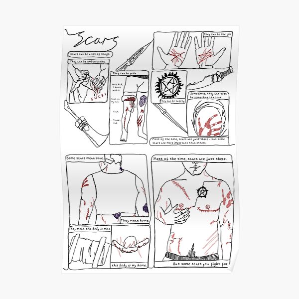 "Scars " Poster for Sale by Newtondale | Redbubble