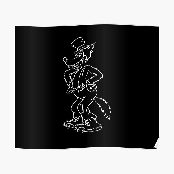 "Vintage Big Bad Wolf" Poster by ValentinaHramov | Redbubble