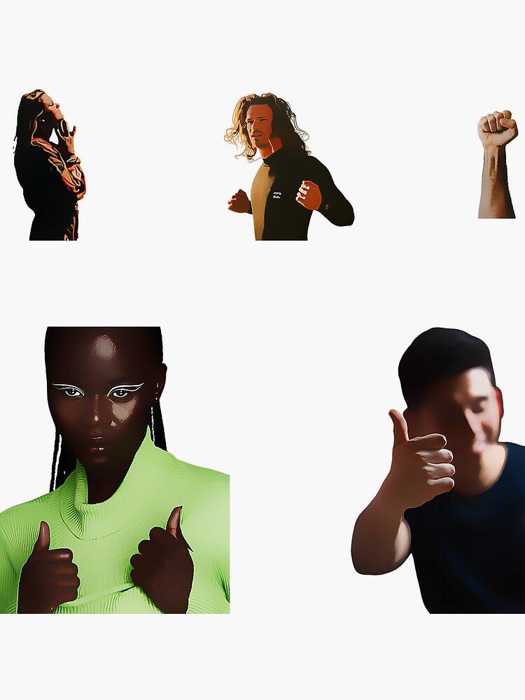 "5 Sketched Acceptance Stickers Pack Power Diversity Strength Yes ...