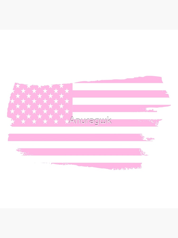 "American Flag Pink Color" Poster for Sale by Anuragwk | Redbubble