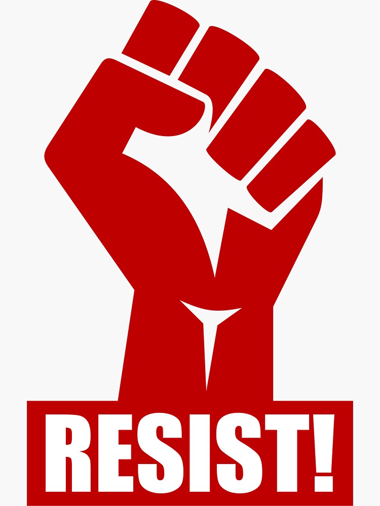 "Resist Fist" Sticker for Sale by Mistyq | Redbubble