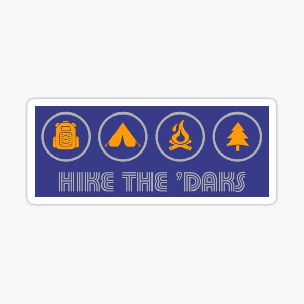 "Hike The Daks" Sticker for Sale by esskay | Redbubble