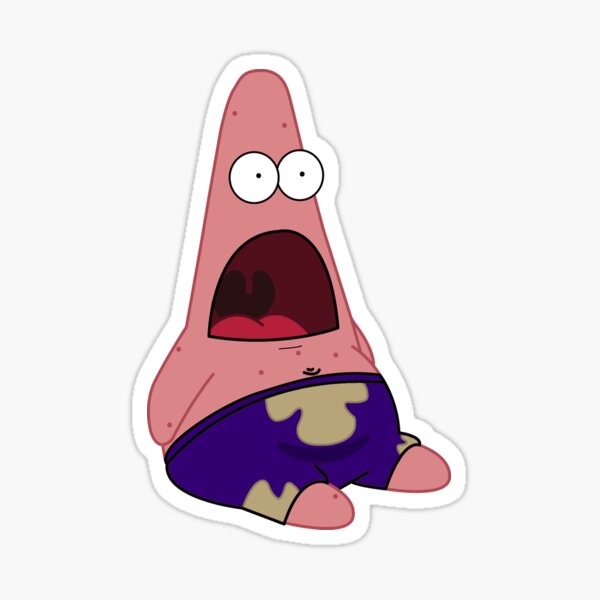 "Purple and Gold - University of Patrick Star" Sticker for Sale by ...